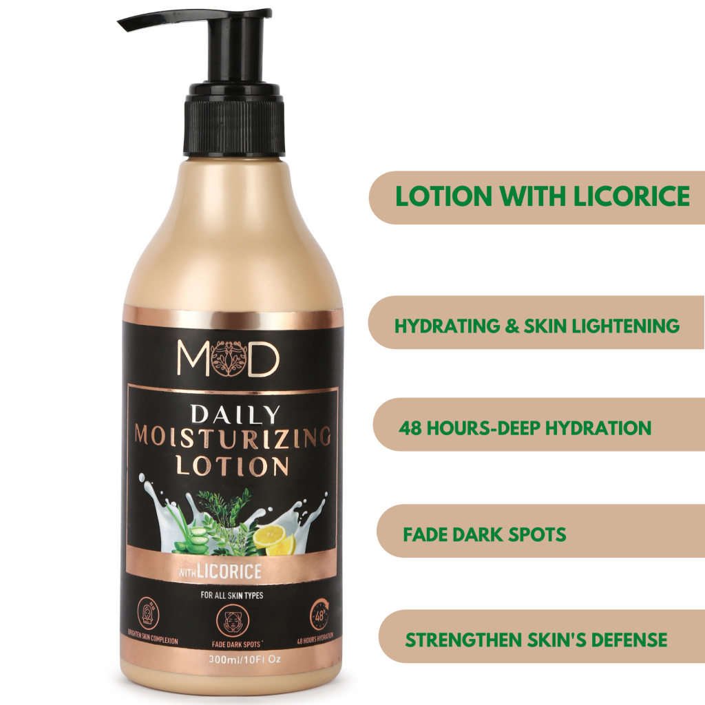 MOD Daily Moisturizing Body Lotion with Licorice Deeply Hydrating and ...